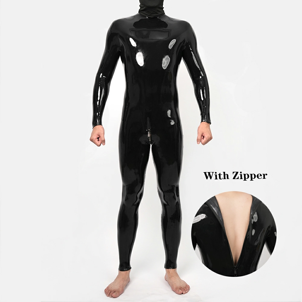 Silicone bodysuit with zipper